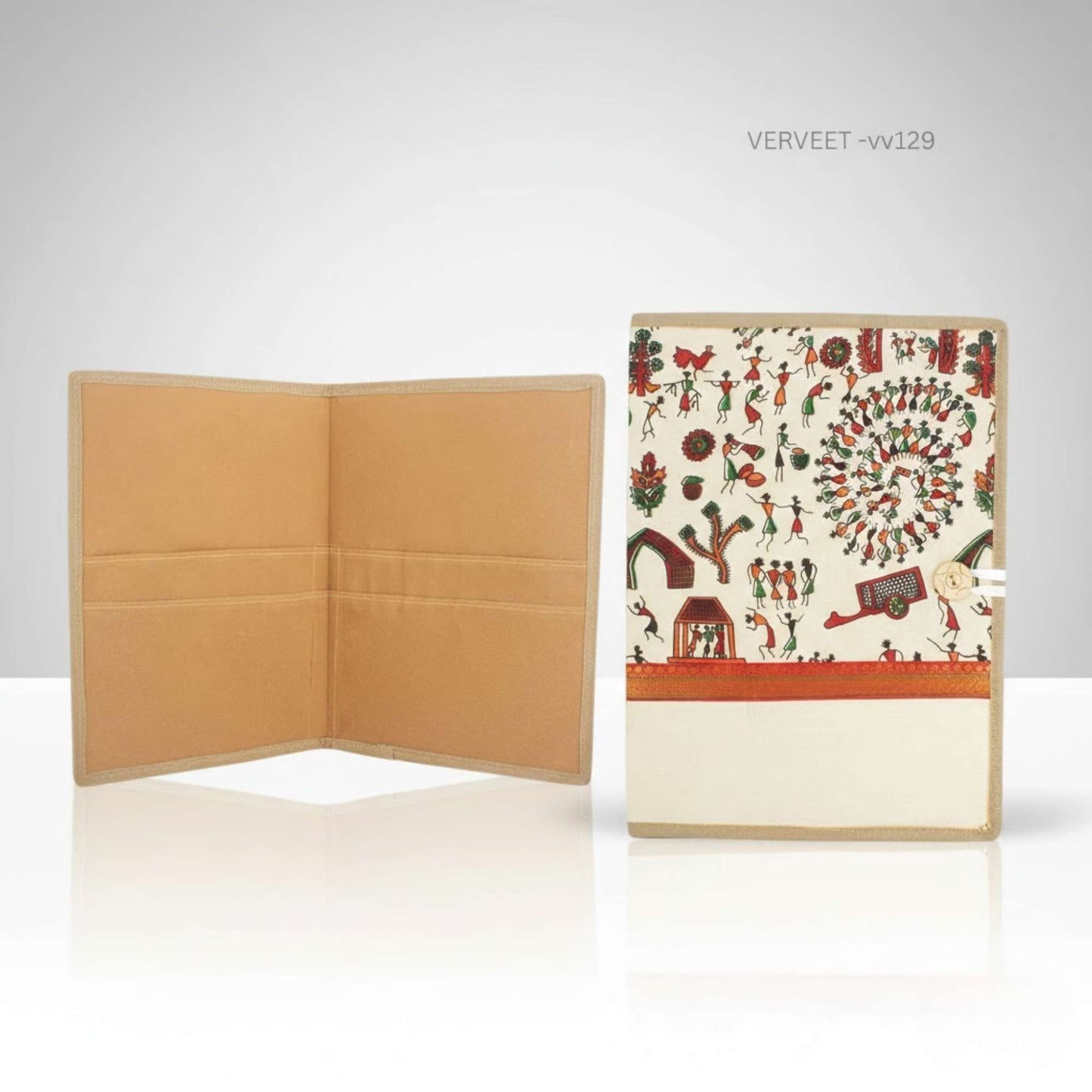 Handcrafted Folk Art Document Folder | Ethnic Corporate Gift File ...